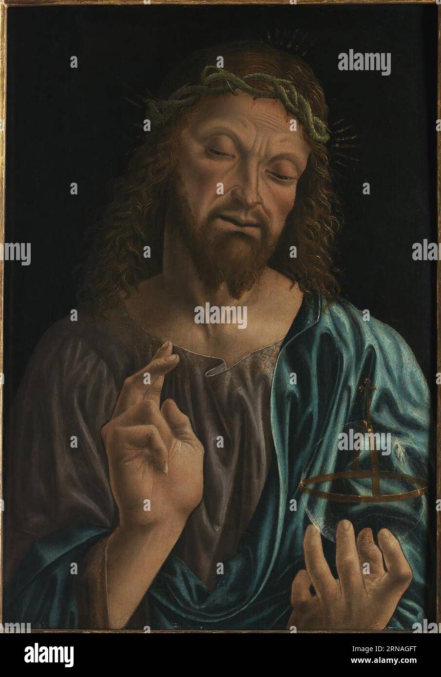 Salvator Mundi between circa 1490 and circa 1494 by Master of the Pala ...