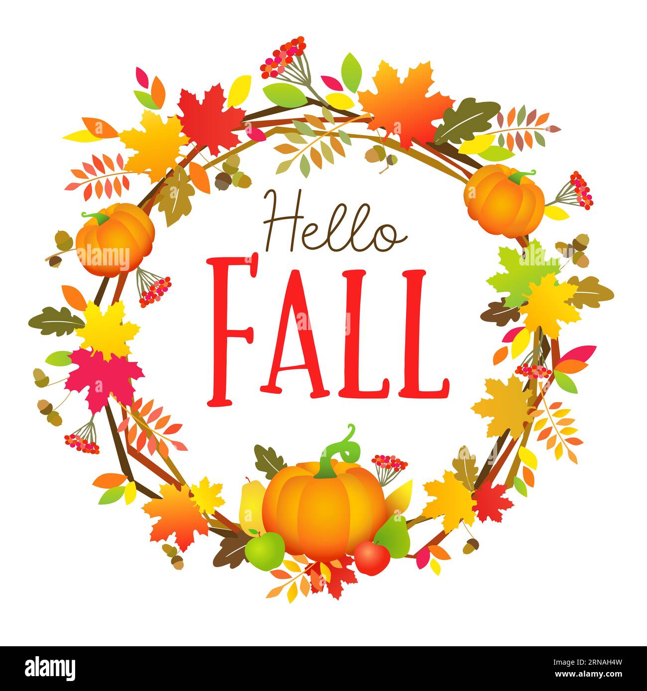 Hello fall Stock Vector Images - Alamy