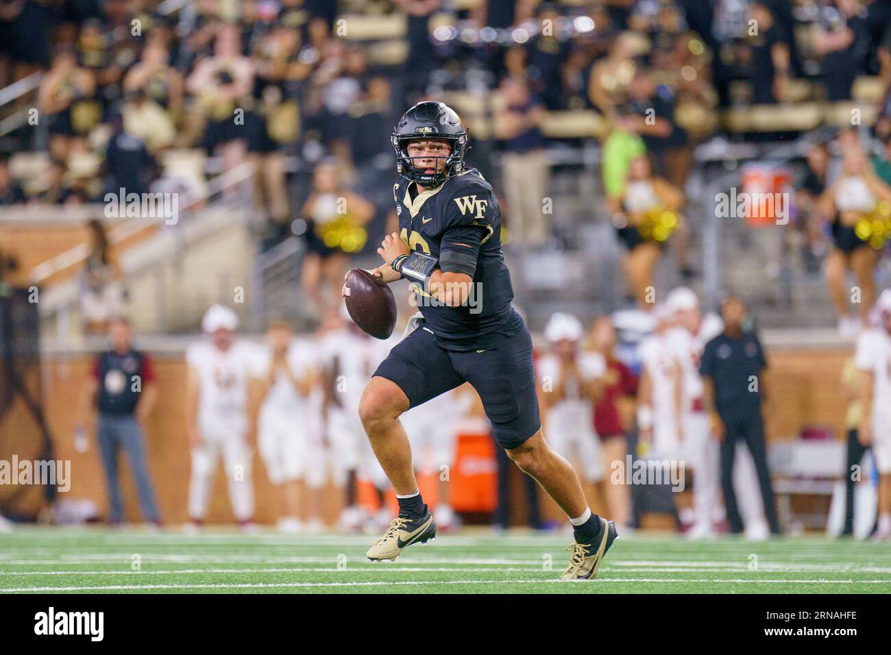 Winston-Salem, NC, USA. 31st Aug, 2023. Wake Forest quarterback MITCH ...