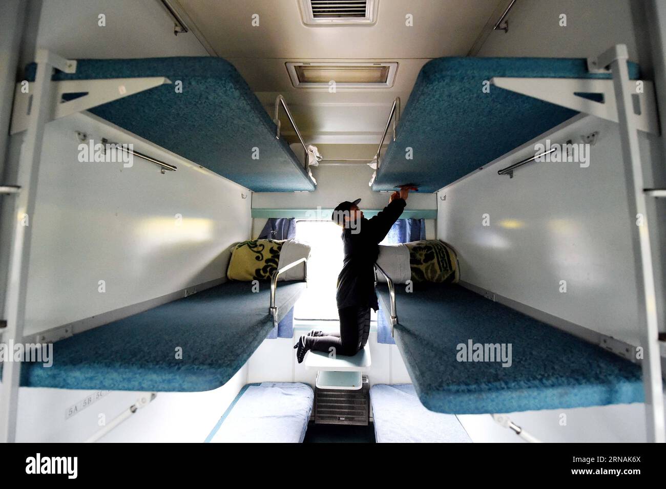 Old train compartment seats hi-res stock photography and images - Alamy