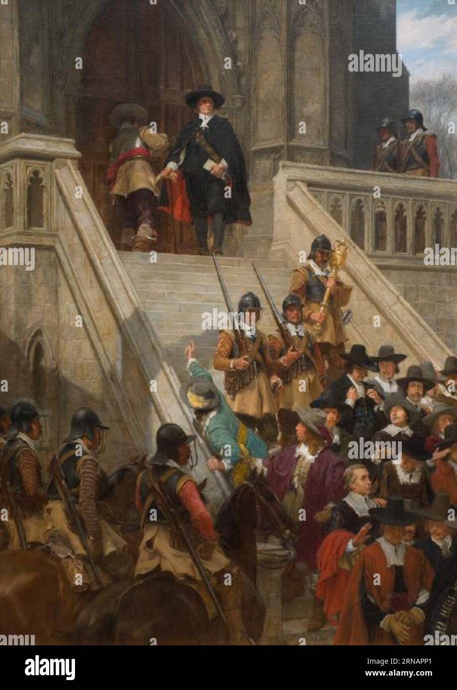 Cromwell dissolving the Long Parliament 1907 by Andrew Carrick Gow ...