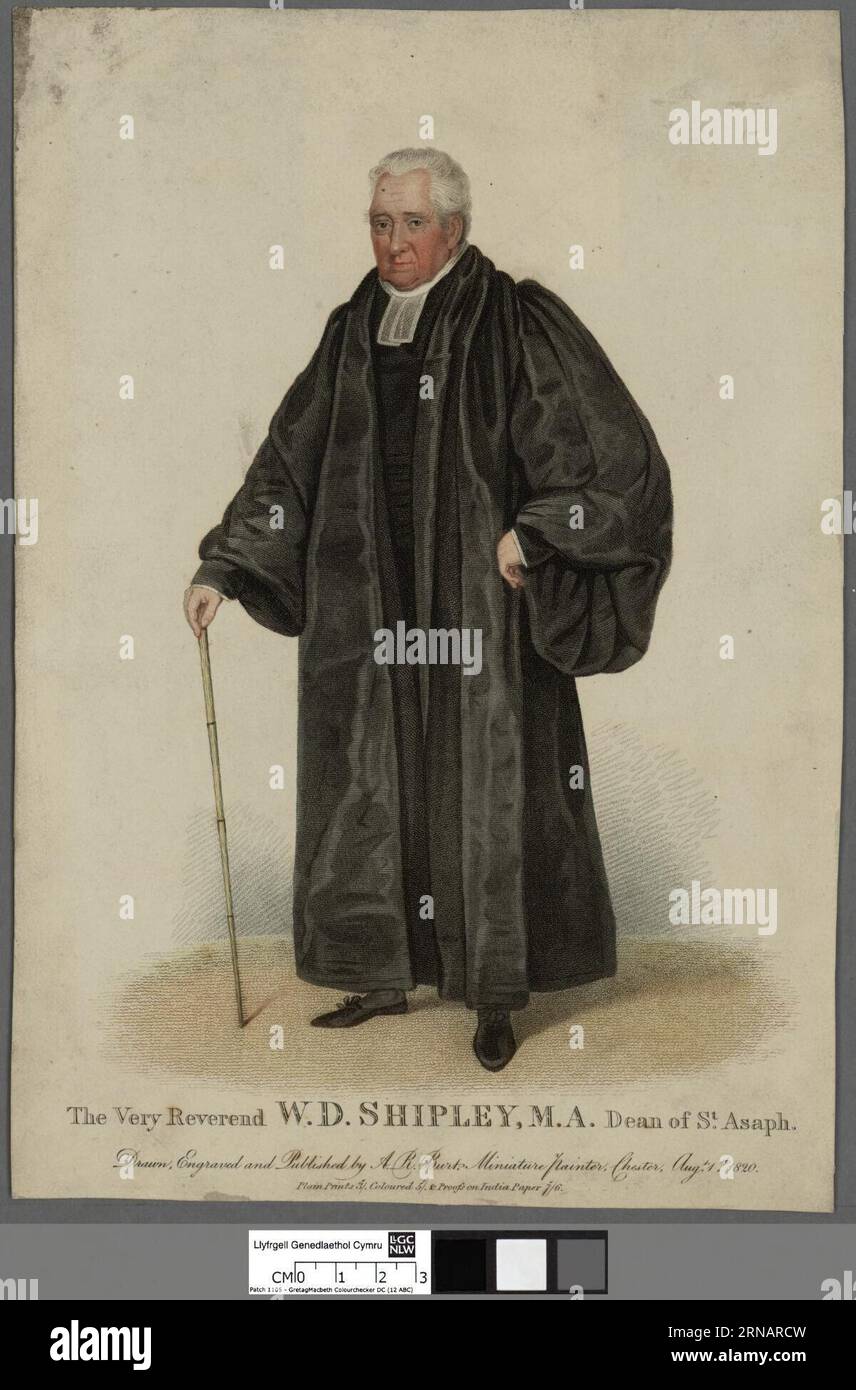 The Very Reverend W. D. Shipley, M.A. Dean of St. Asaph 1820 by Albin R ...