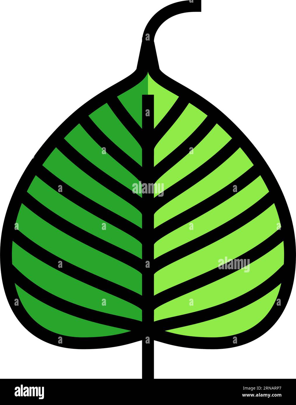 Bodhi leaf Stock Vector Images - Alamy