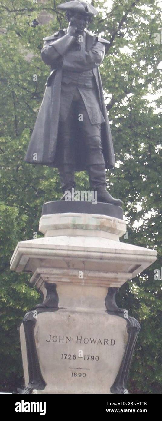 Statue of John Howard 26 May 2007 by Alfred Gilbert Stock Photo - Alamy