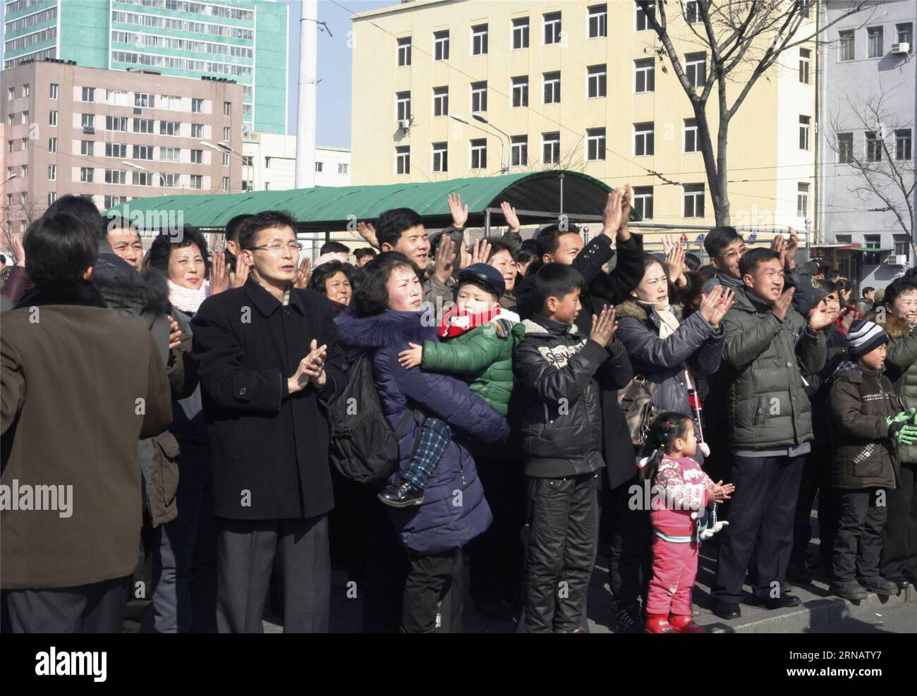 Pyongyang station big screen hi-res stock photography and images - Alamy