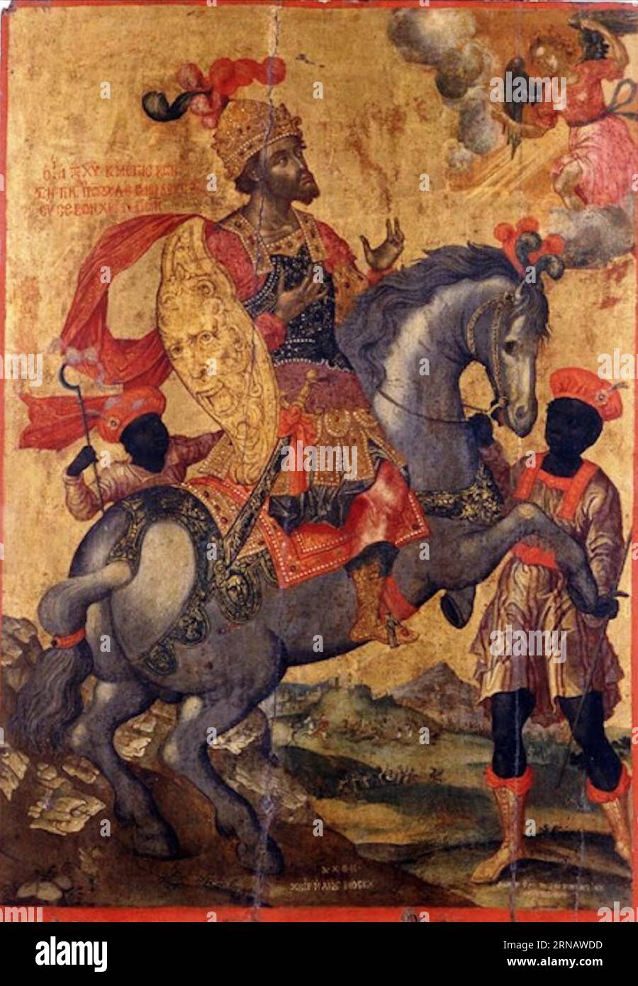 The Vision of Constantine 1678 by Elias Moskos Stock Photo - Alamy