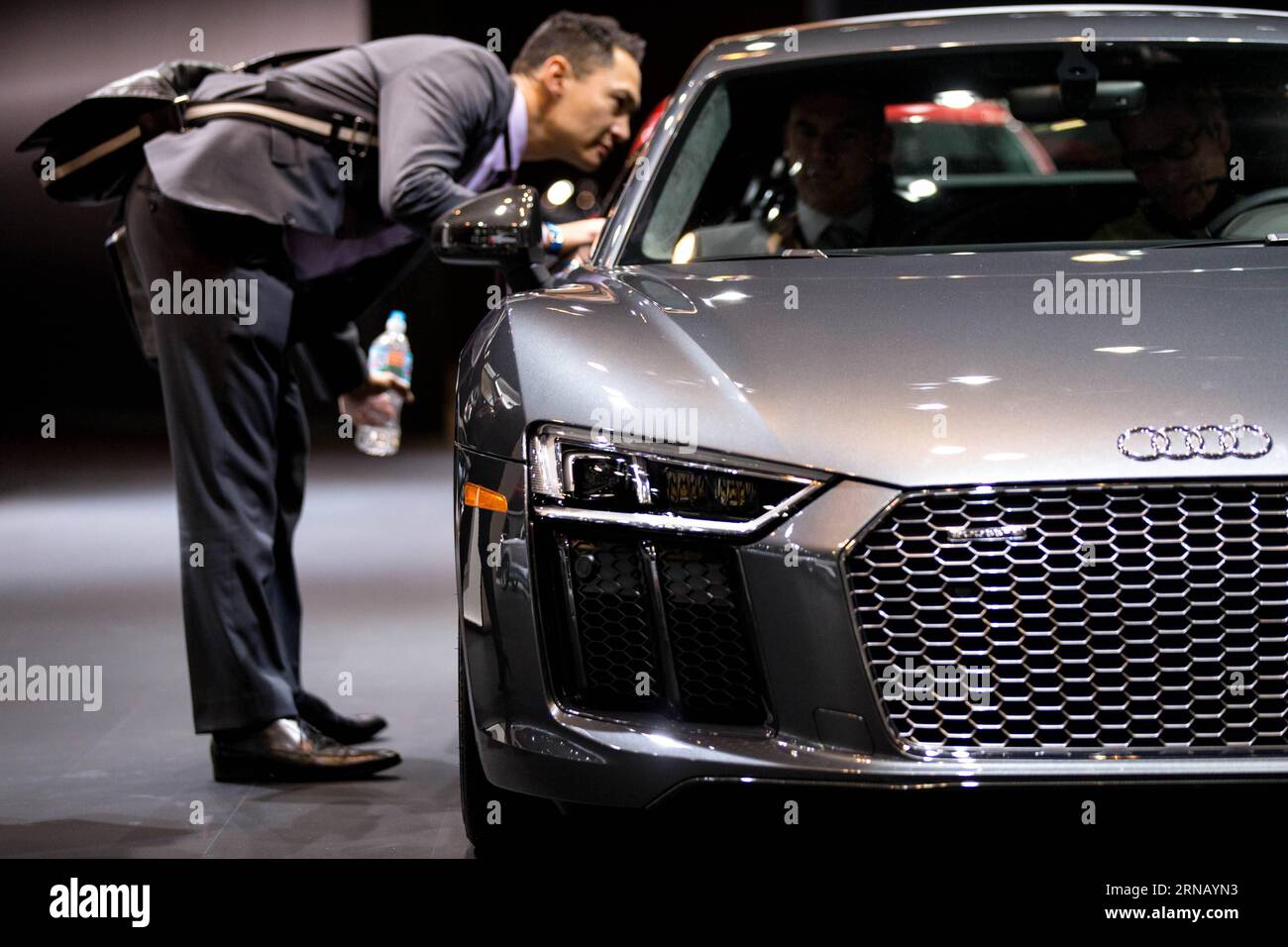 Black Audi R8 Spyder Interior