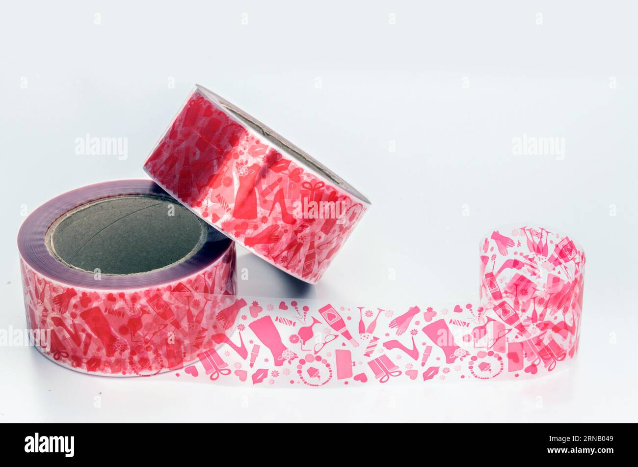 Curb tape decor for cakes with woman's staff pattern isolated over ...