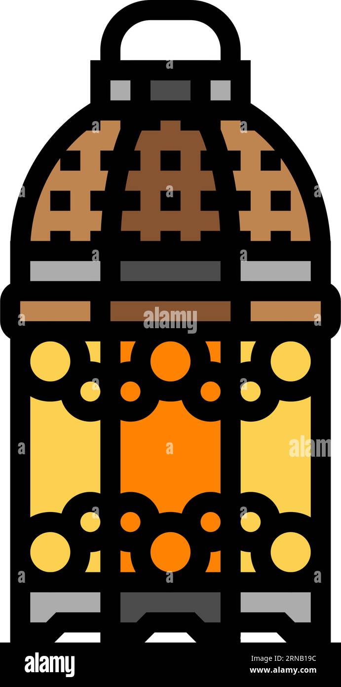 islamic lantern fanous color icon vector illustration Stock Vector ...