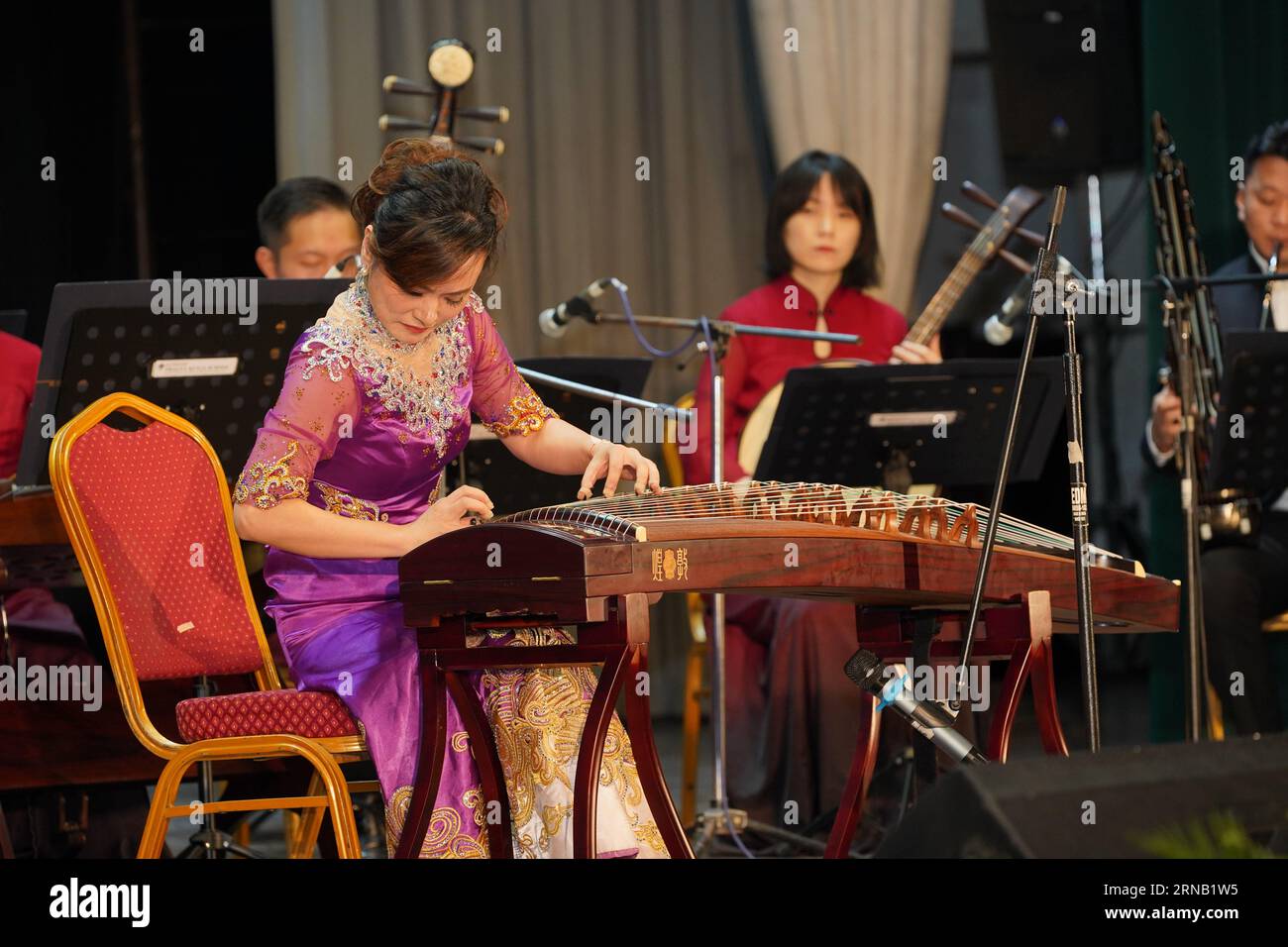 Kathmandu, Nepal. 31st Aug, 2023. Chinese artists perform during the ...