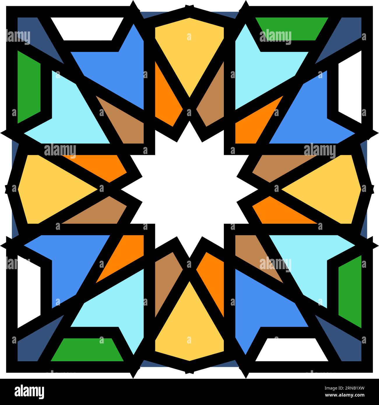 Geometric arch pattern mosaic Cut Out Stock Images & Pictures - Alamy