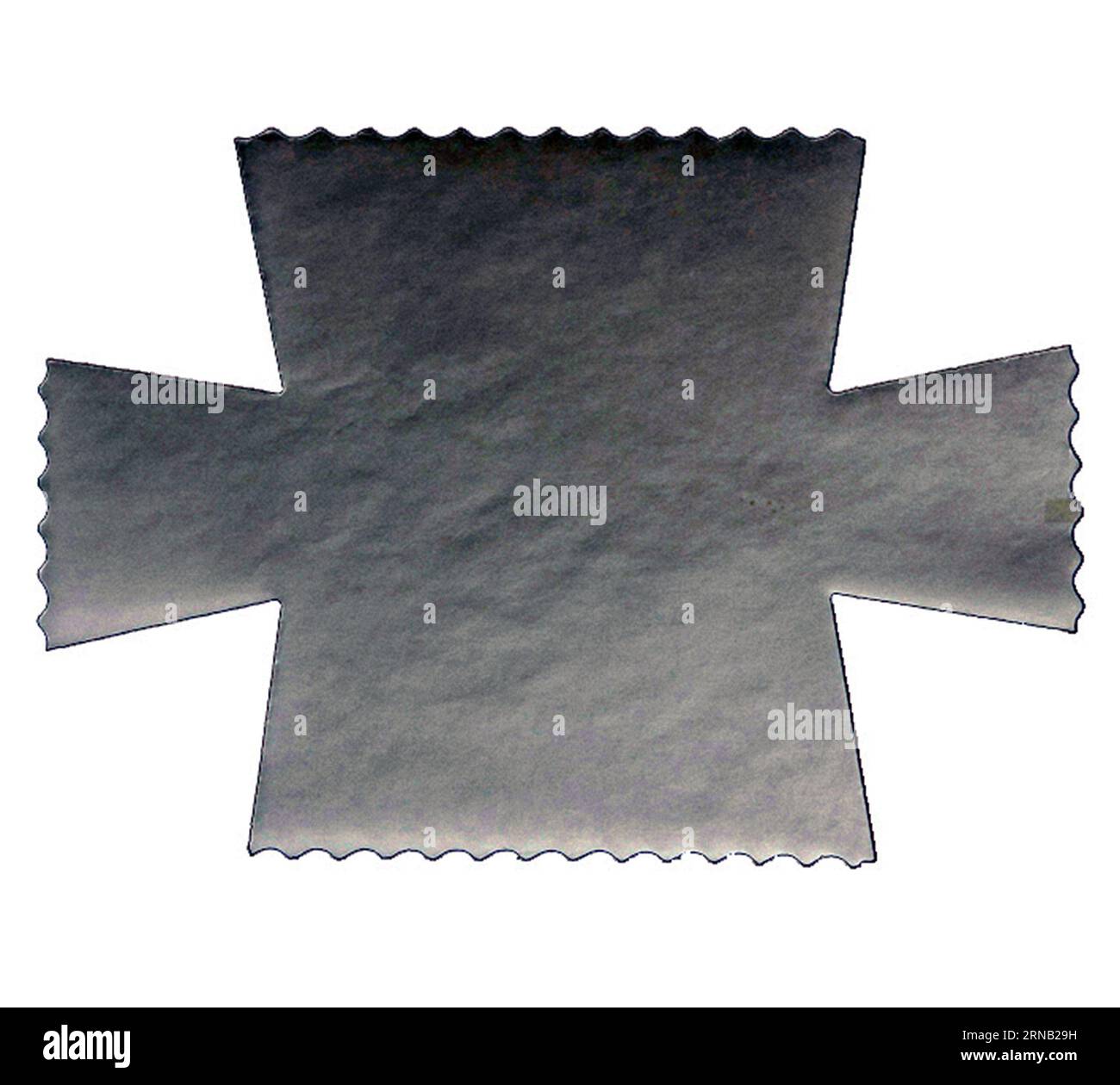 Paper confectionery napkin. White cross shaped parchment napkin ...