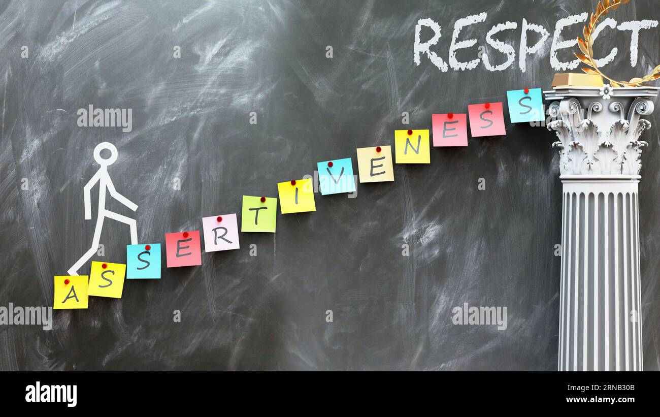 Assertiveness leads to Respect - a metaphor showing how assertiveness ...