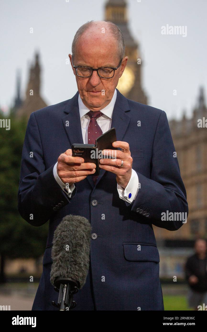 London, England, UK. 1st Sep, 2023. Minister for Schools NICK GIBB is ...