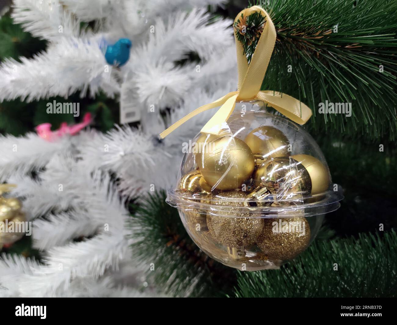 Fur tree branches, New Year tree close view. Holiday Christmas ...