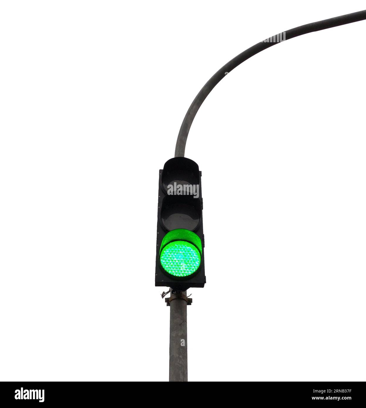 Traffic lights isolated over white background. Crossroad traffic green ...