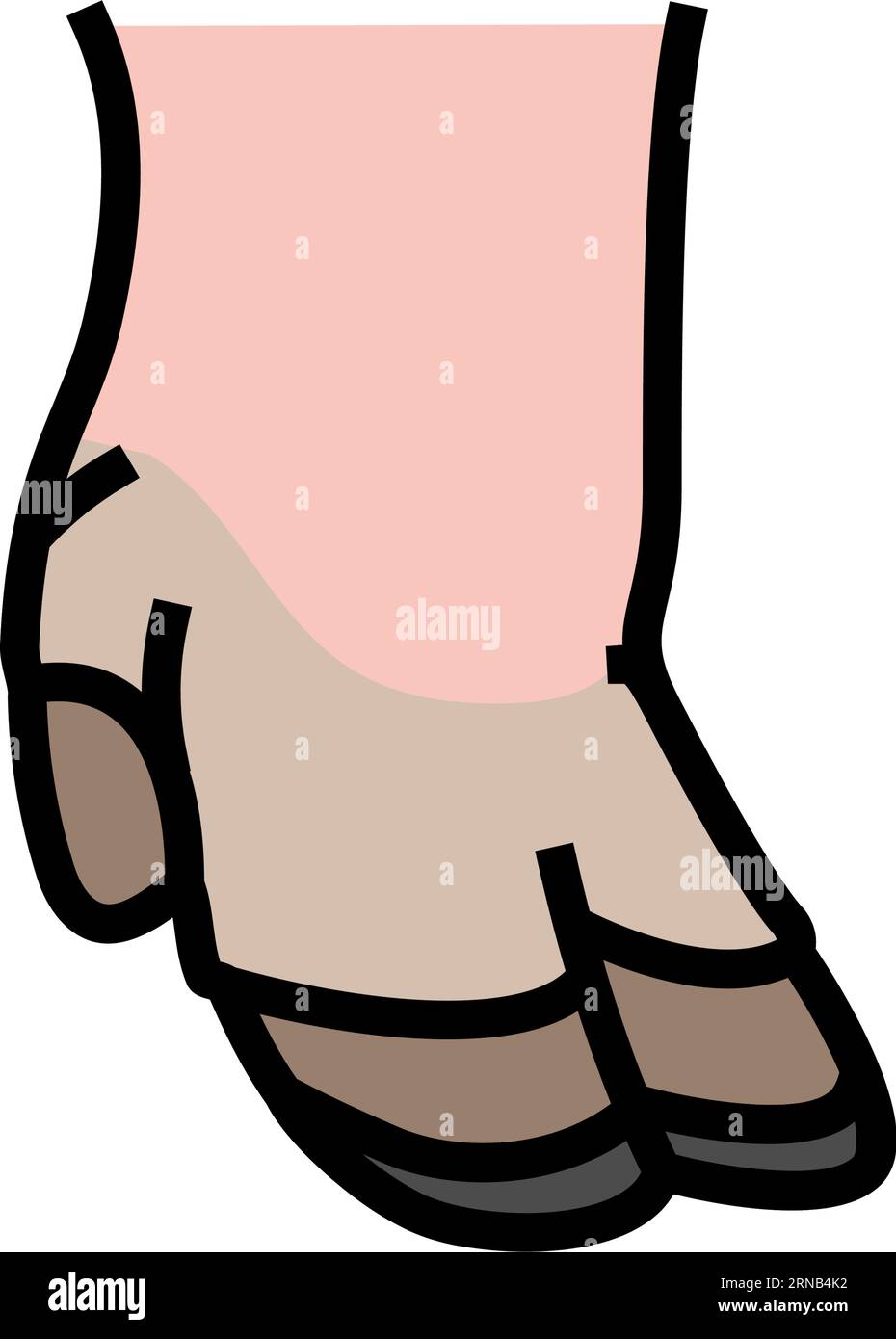 hoof pig animal color icon vector illustration Stock Vector Image & Art ...