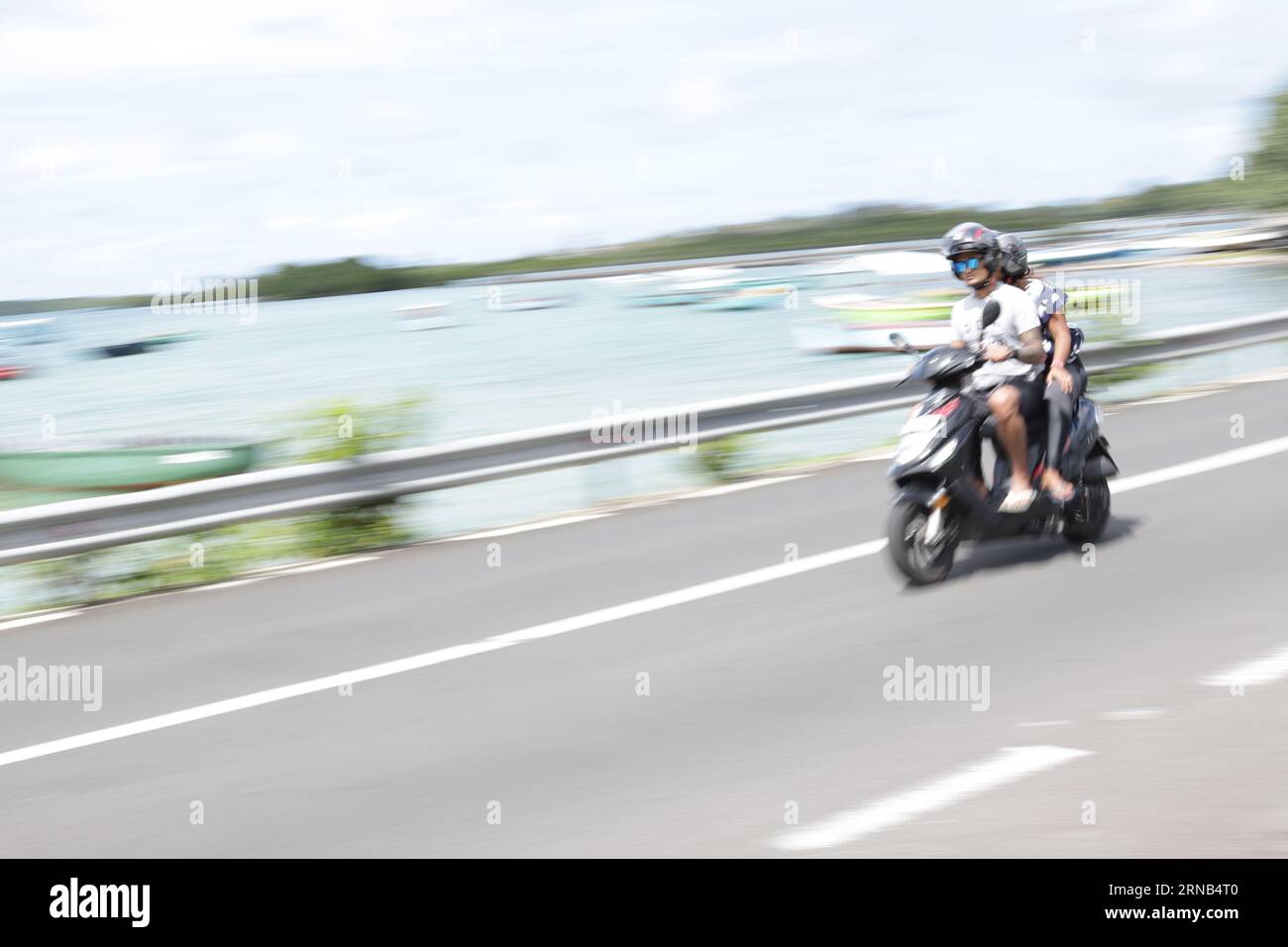 Panning is a photographic technique that combines a slow shutter speed ...