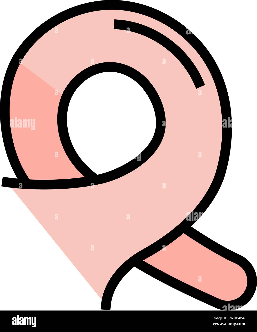 Curly pig tail Stock Vector Images - Alamy