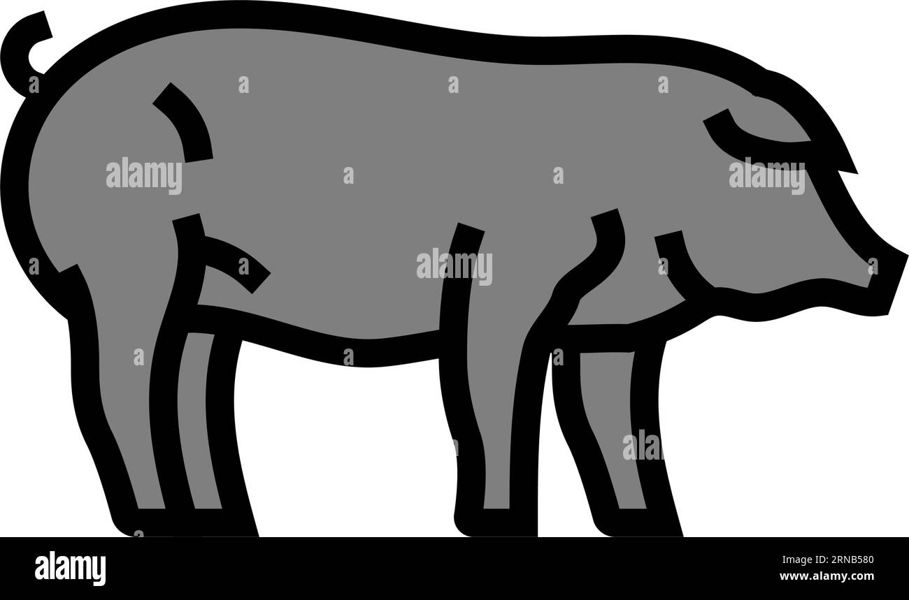 Iberico pig farm Stock Vector Images - Alamy