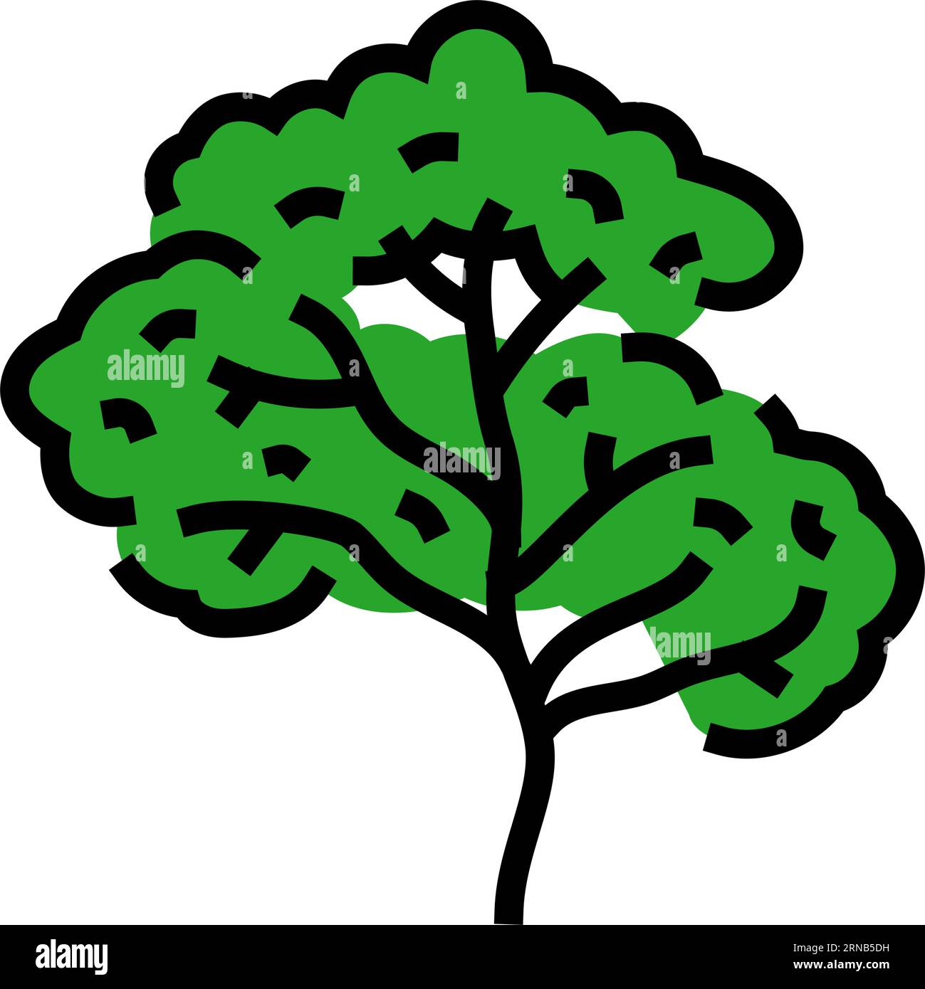 balsa jungle amazon color icon vector illustration Stock Vector Image ...