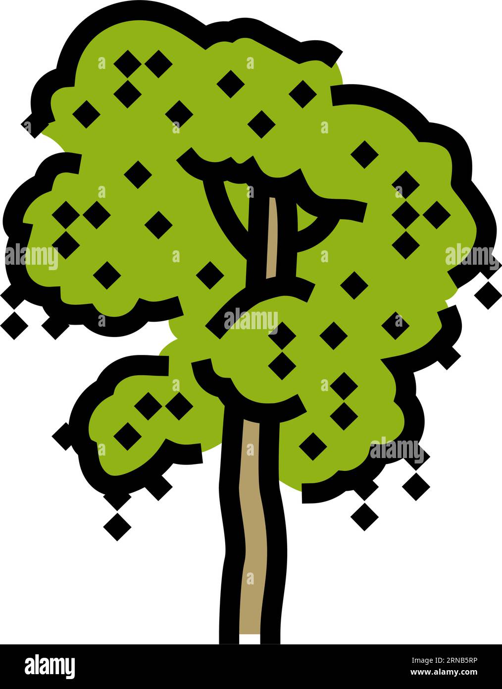 ebony jungle amazon color icon vector illustration Stock Vector Image ...