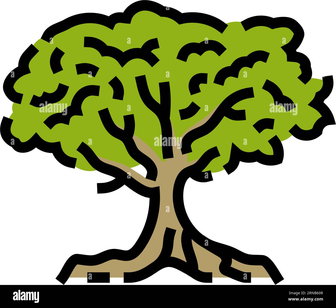 ceiba jungle amazon color icon vector illustration Stock Vector Image ...