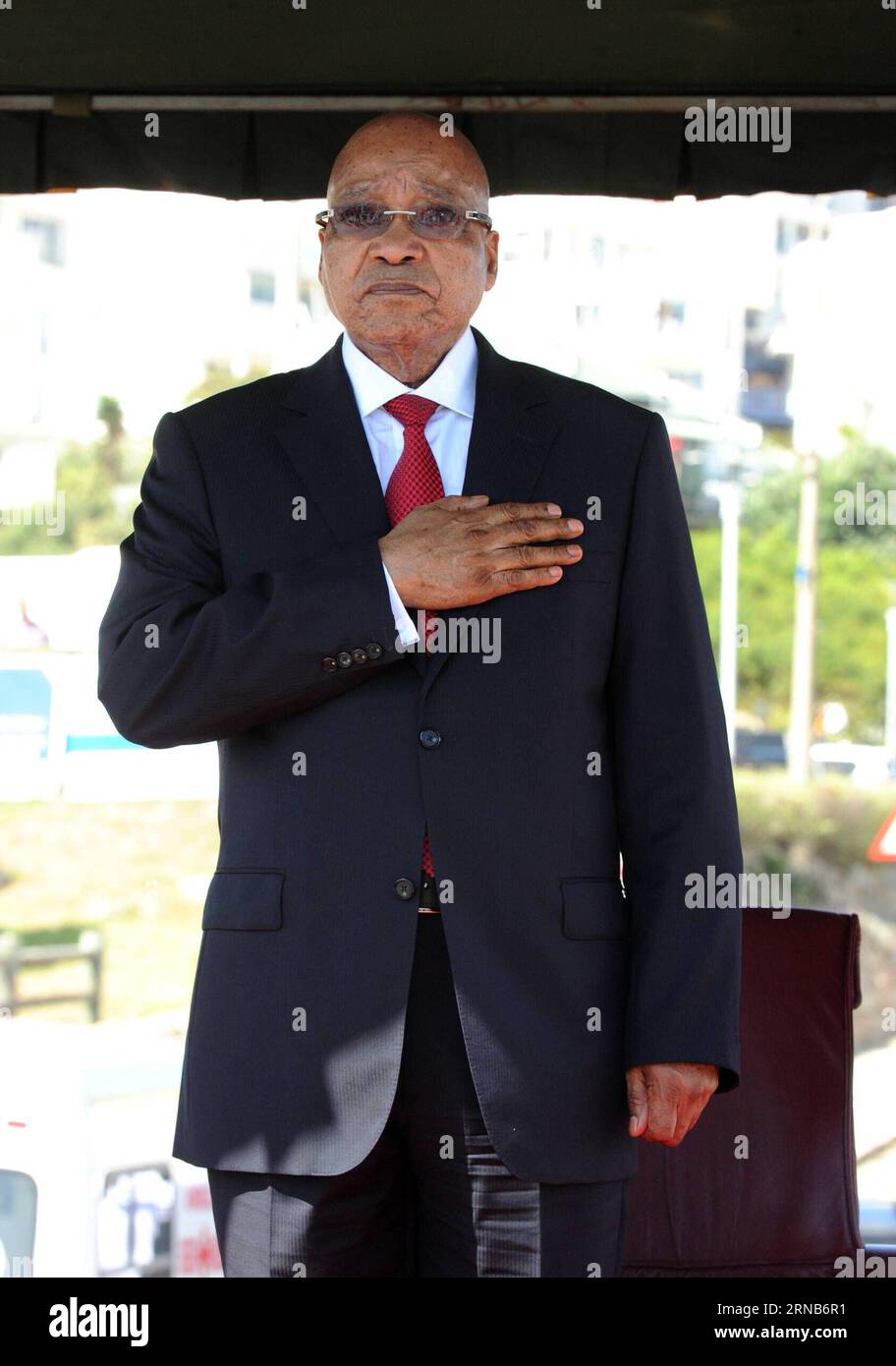 (160221) -- PORT ELIZABETH, Feb. 21, 2016 -- South African President ...