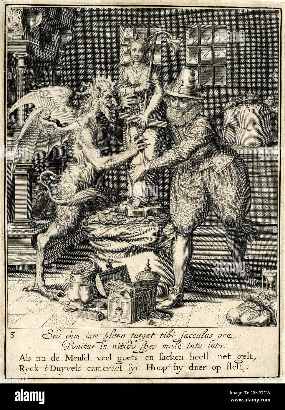 Allegory of the misuse of worldly property hi-res stock photography and images - Alamy