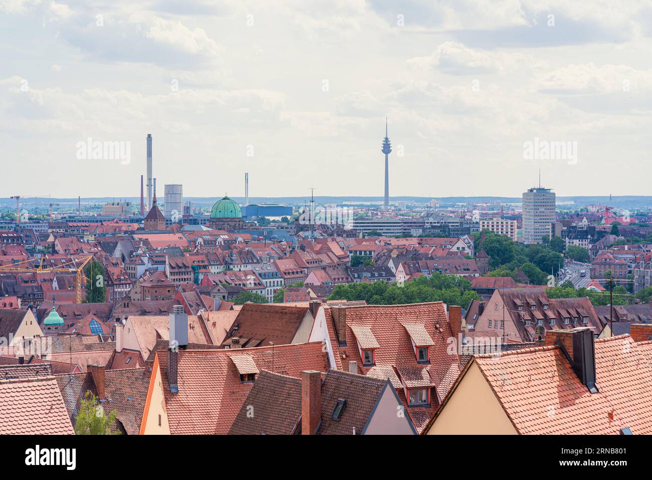 Rooftop scenery nuremberg architecture hi-res stock photography and ...