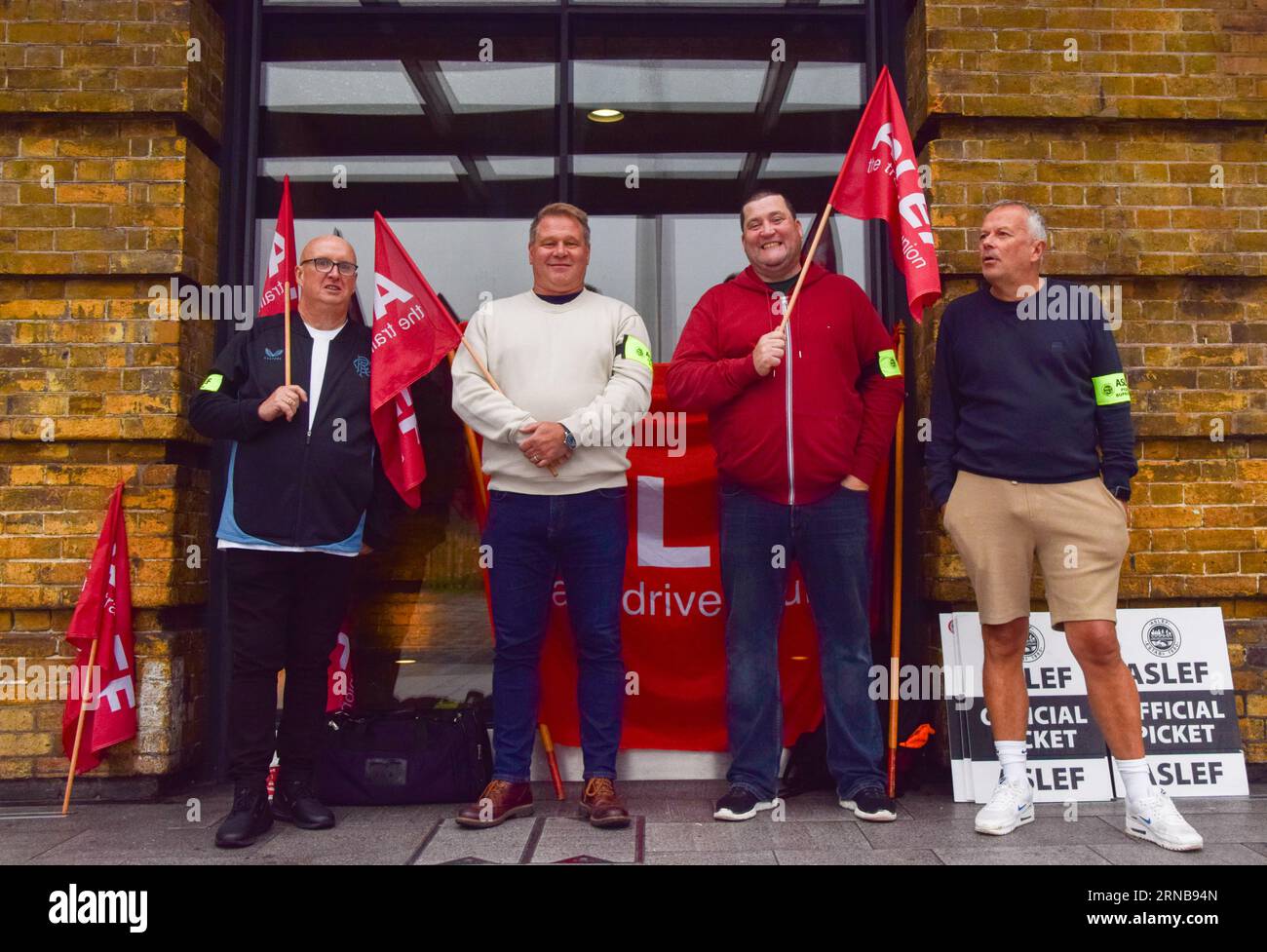 London, England, UK. 1st Sep, 2023. ASLEF picket outside King's Cross ...