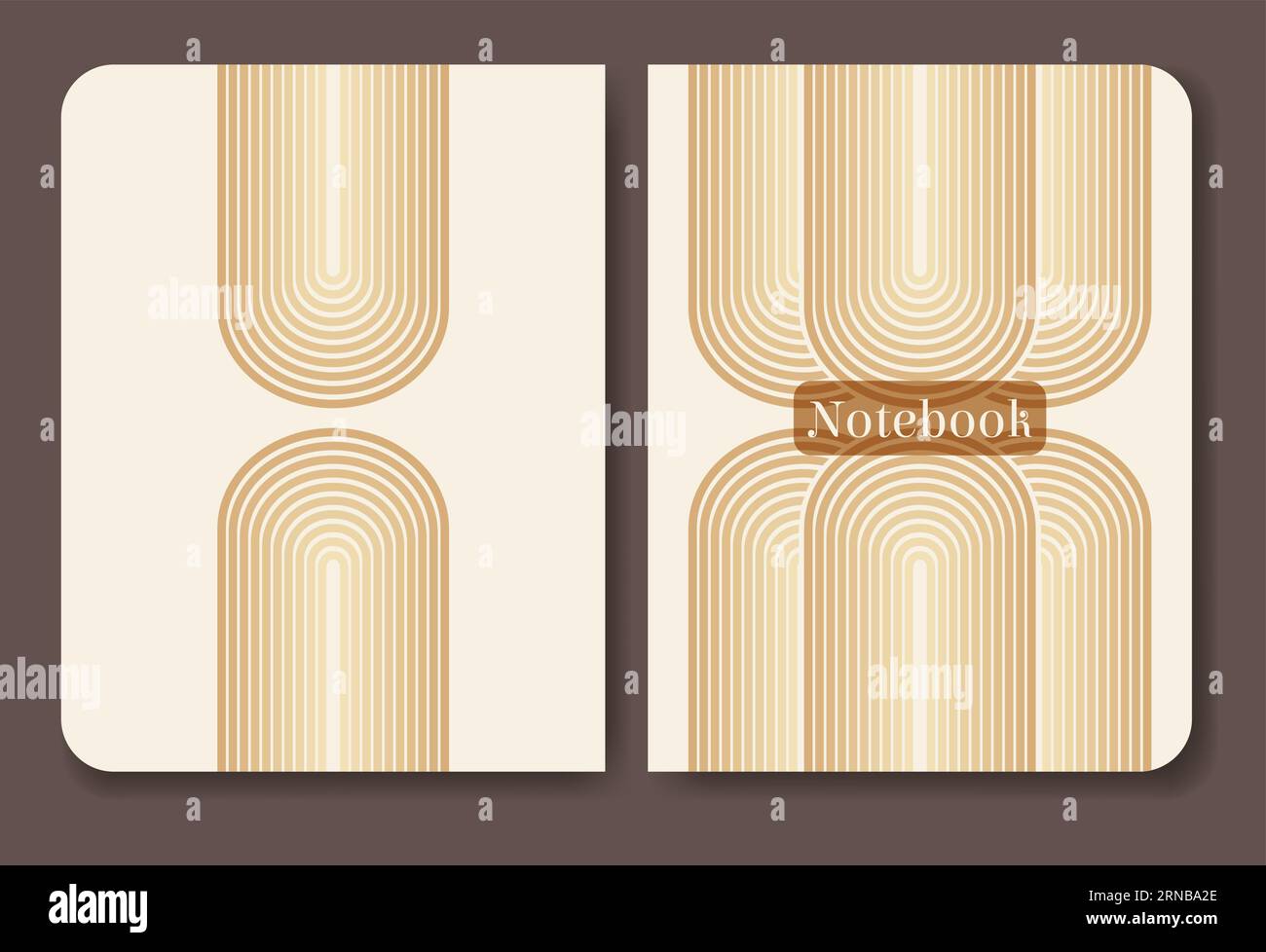 Notebook cover page design in abstract minimalist style Stock Vector ...