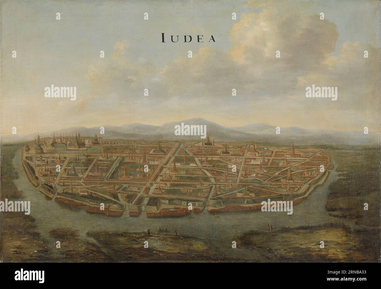View of Judea, the Capital of Siam between 1662 and 1663 by Johannes ...