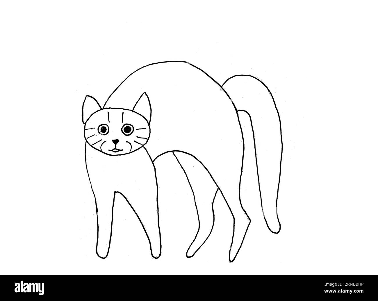 Baby hand drawn with black lines hi-res stock photography and images ...