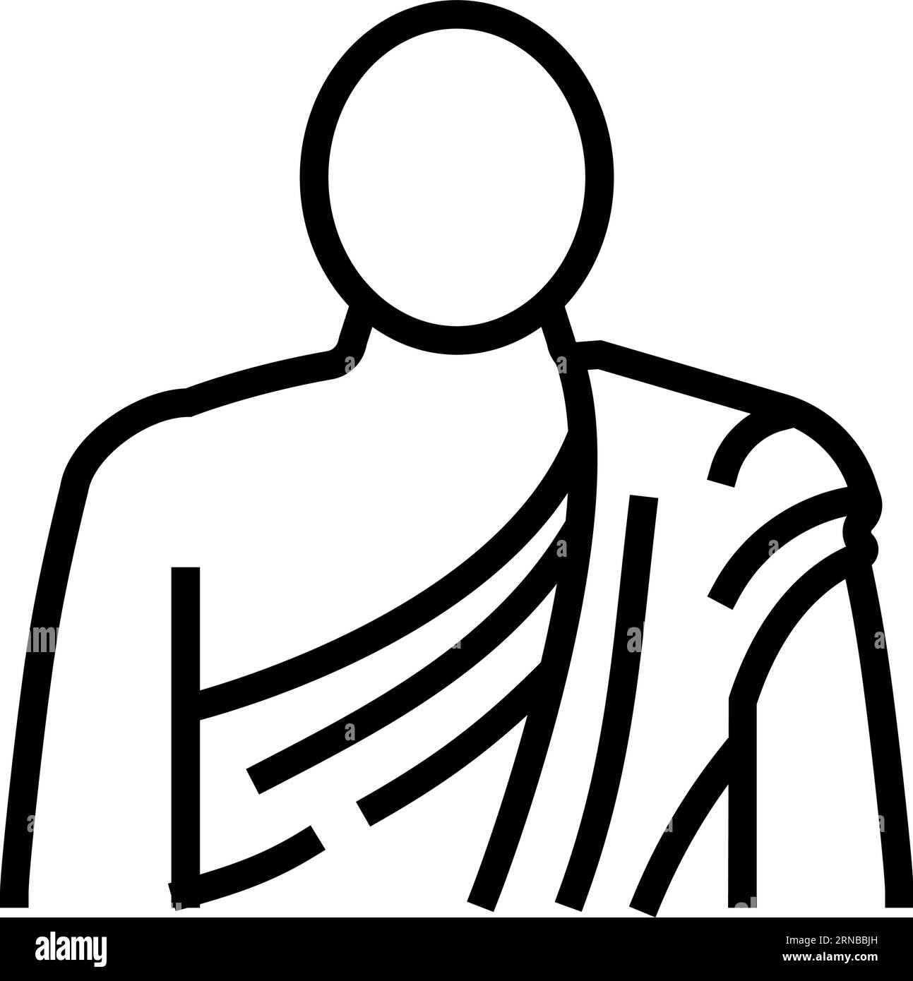 buddhist monk buddhism line icon vector illustration Stock Vector Image & Art - Alamy