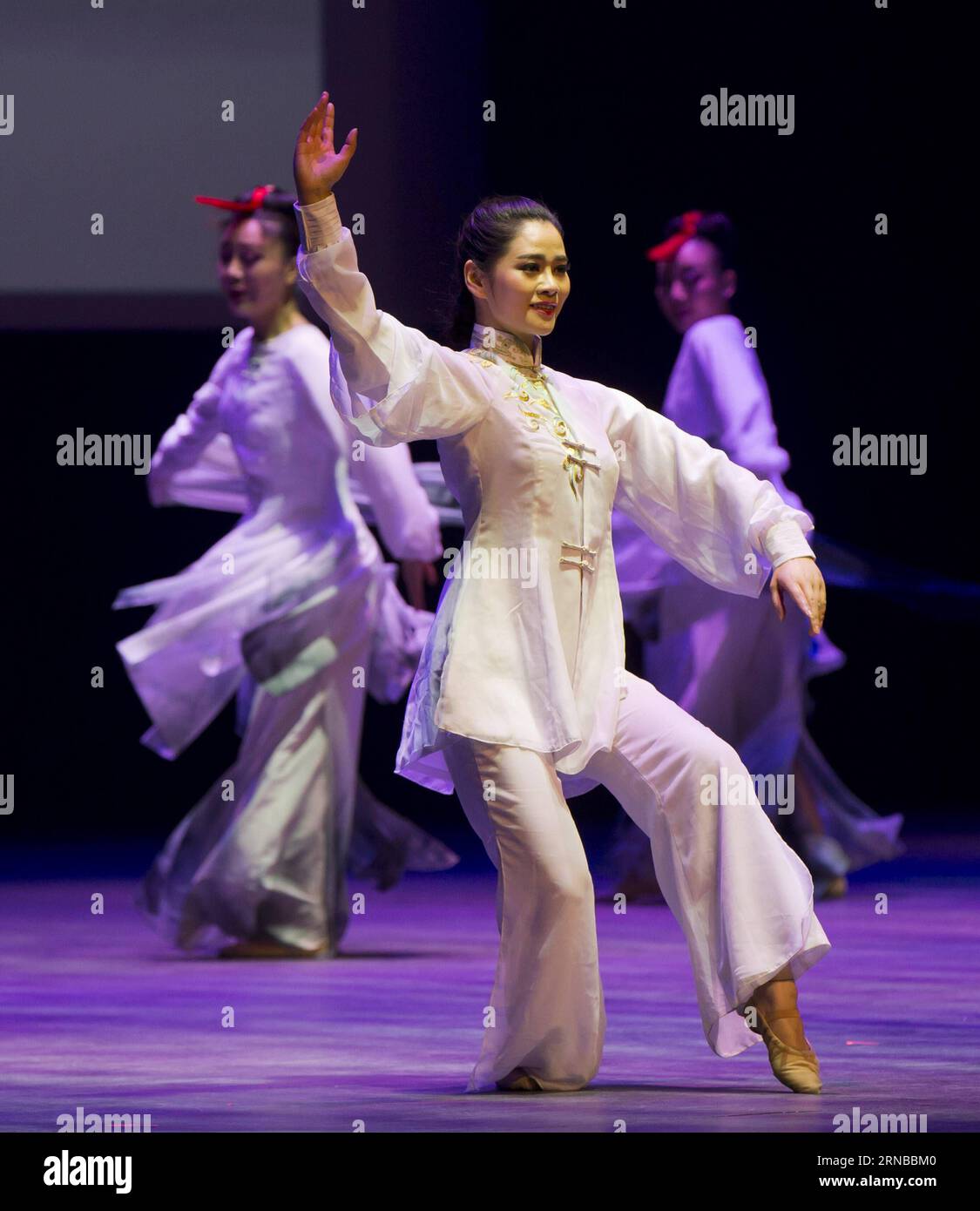 Chinese artists from Henan Song and Dance Performing Arts Group perform ...