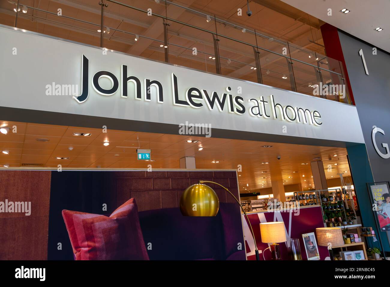 John lewis at home sign hi-res stock photography and images - Alamy