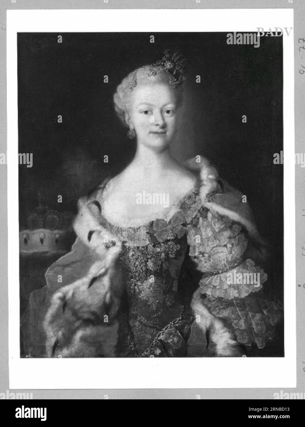 Portrait of a princess circa 1740 by Martin van Meytens Stock Photo - Alamy