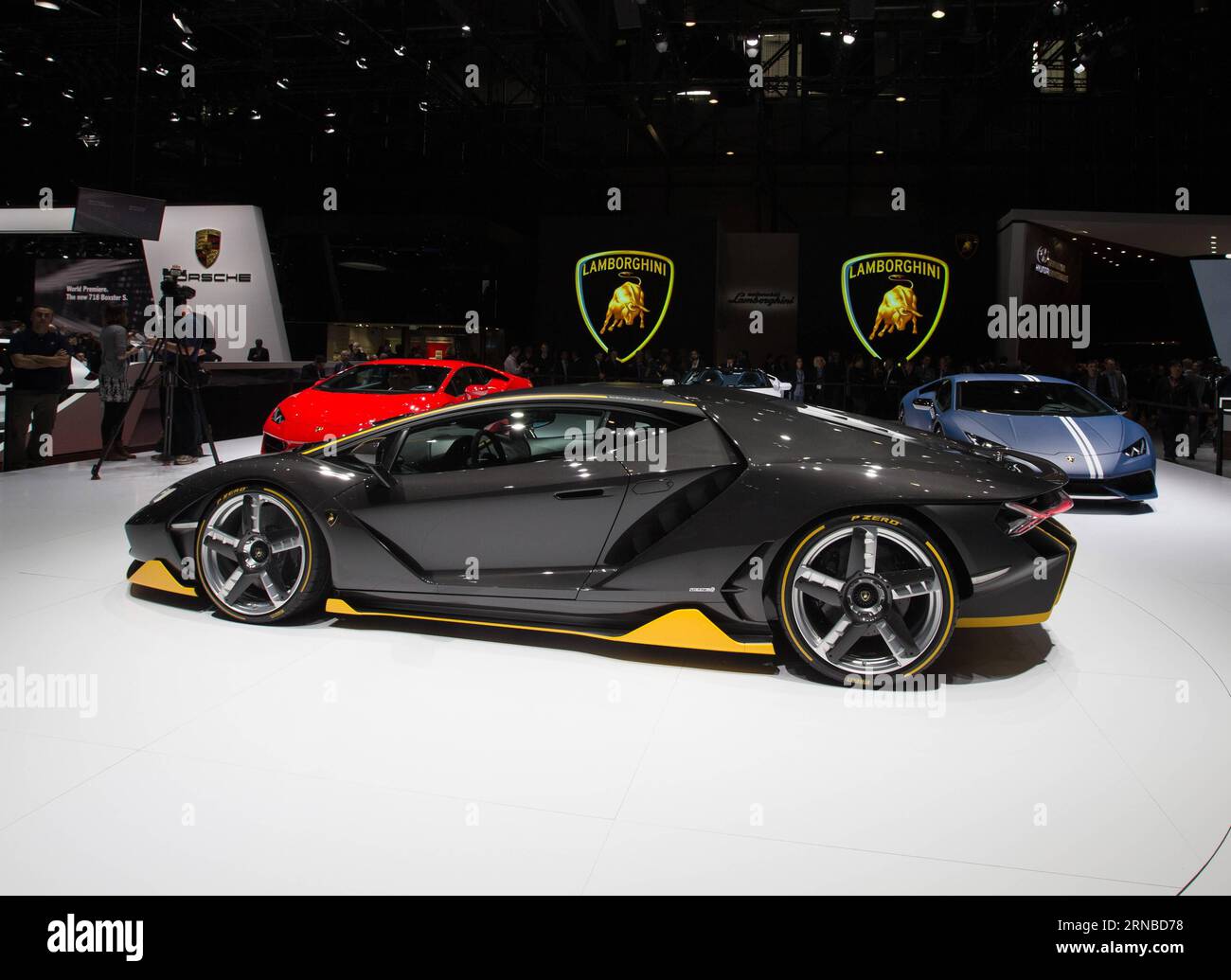 Lamborghini centenario geneva motor show hi-res stock photography and ...