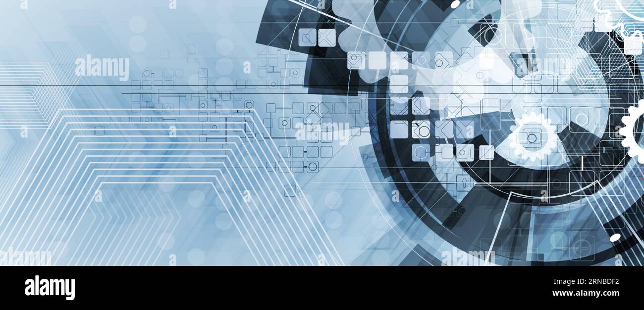 Technology abstract futuristic science background for internet business ...