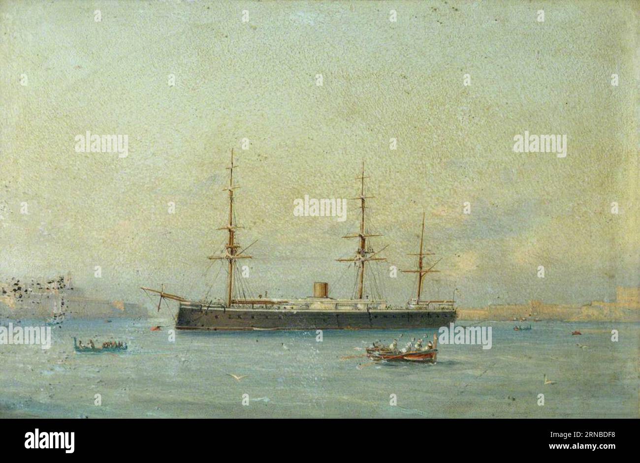 HMS Monarch by Luigi Galea Stock Photo - Alamy