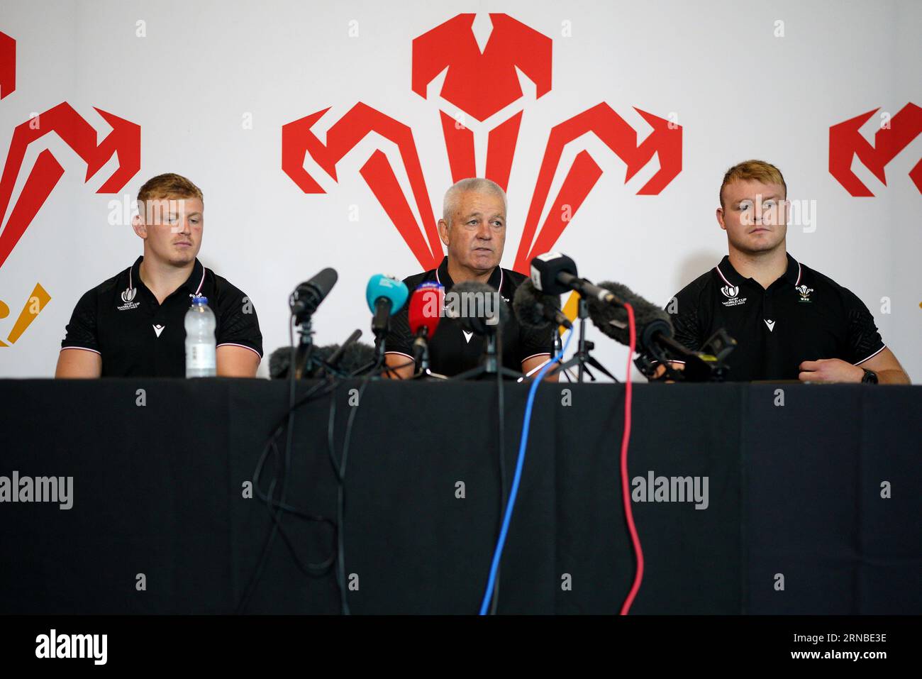 File photo dated 21-08-2023 of Wales head coach Warren Gatland (centre ...