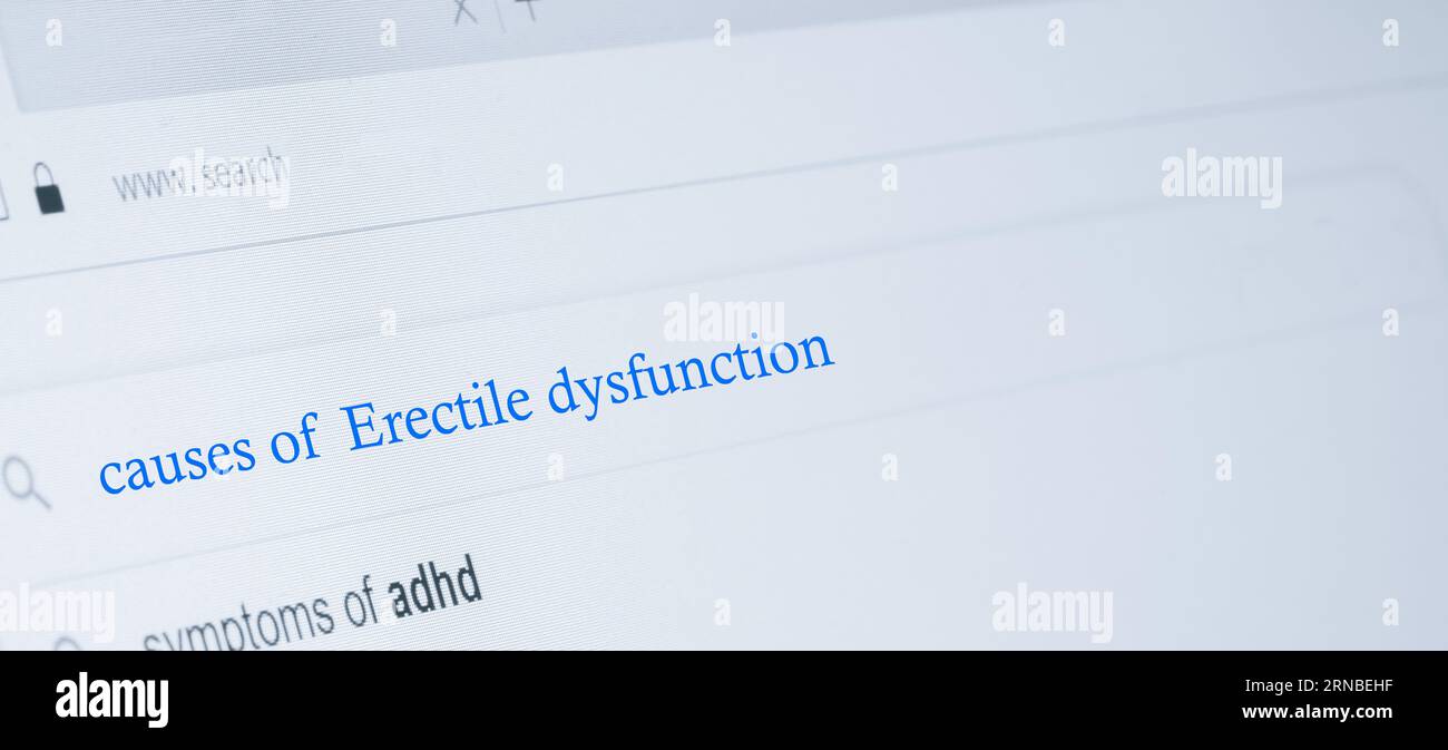 Erectile dysfunction search for the cause of malaise on the Internet on ...