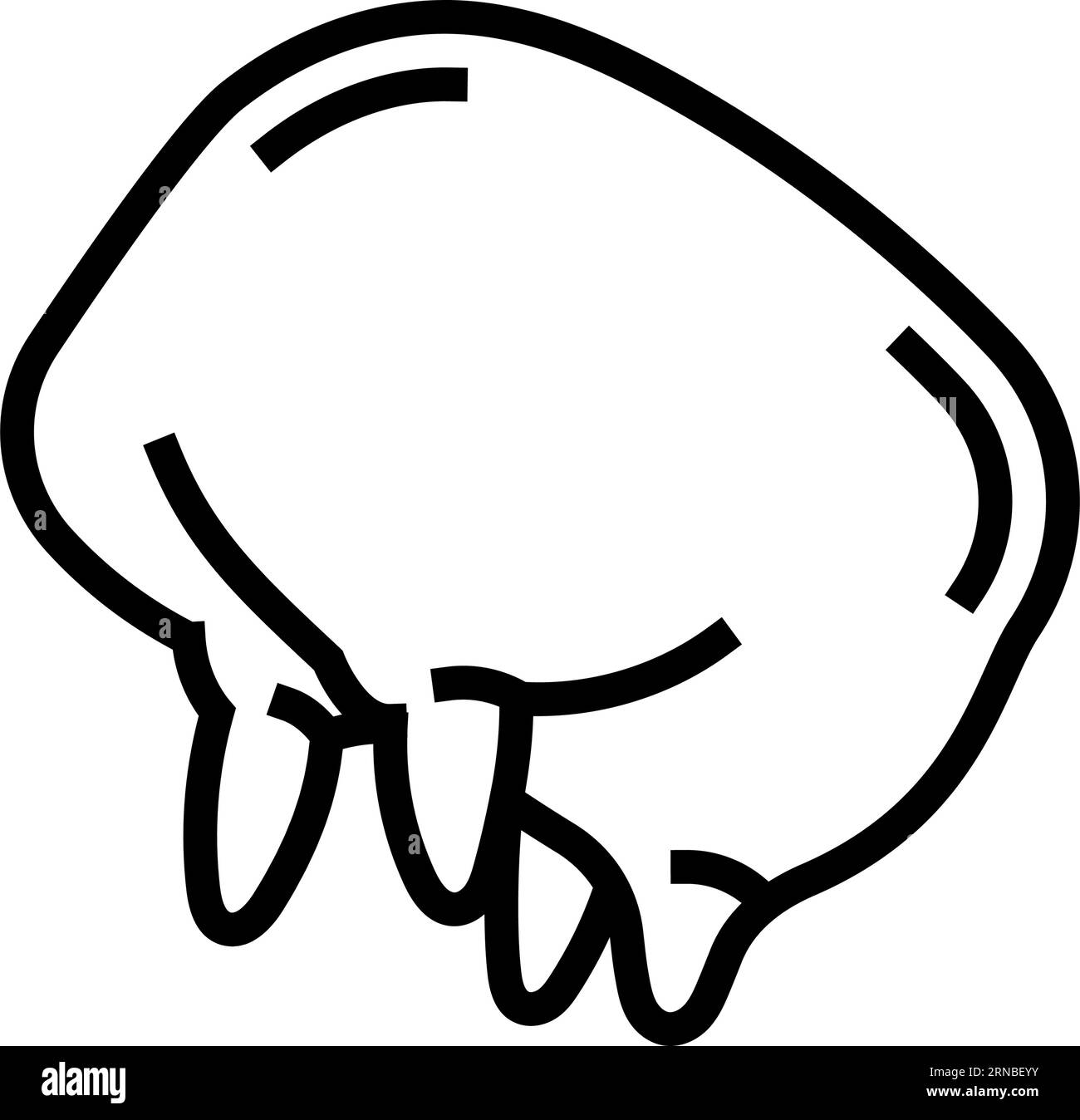 cow udder line icon vector illustration Stock Vector Image & Art - Alamy