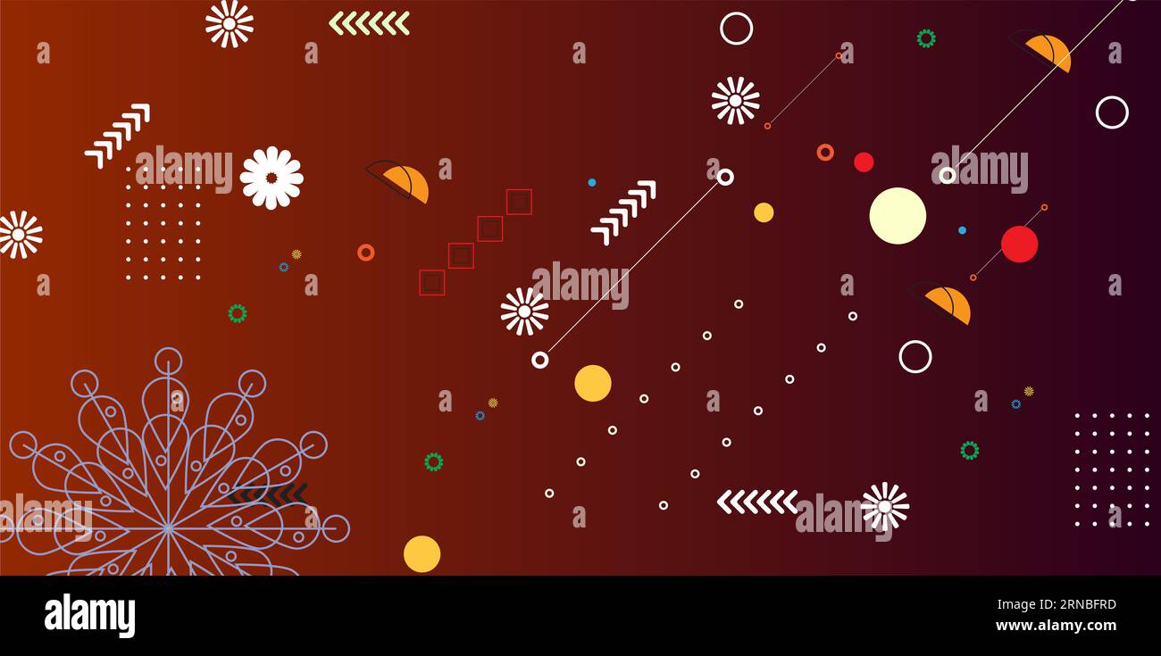 Abstract geometric shapes layout design template. Colorful Poster ...