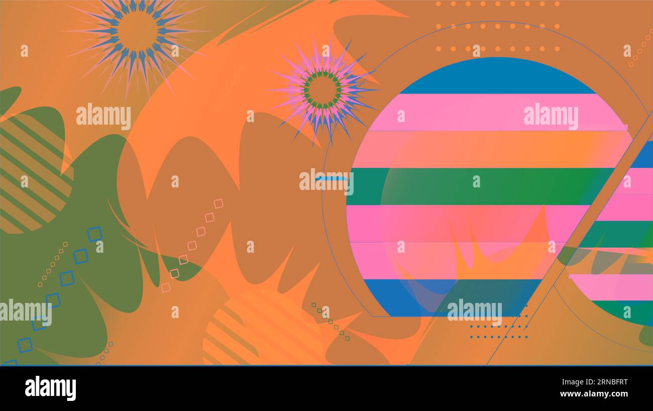 Abstract geometric shapes layout design template. Colorful Poster ...
