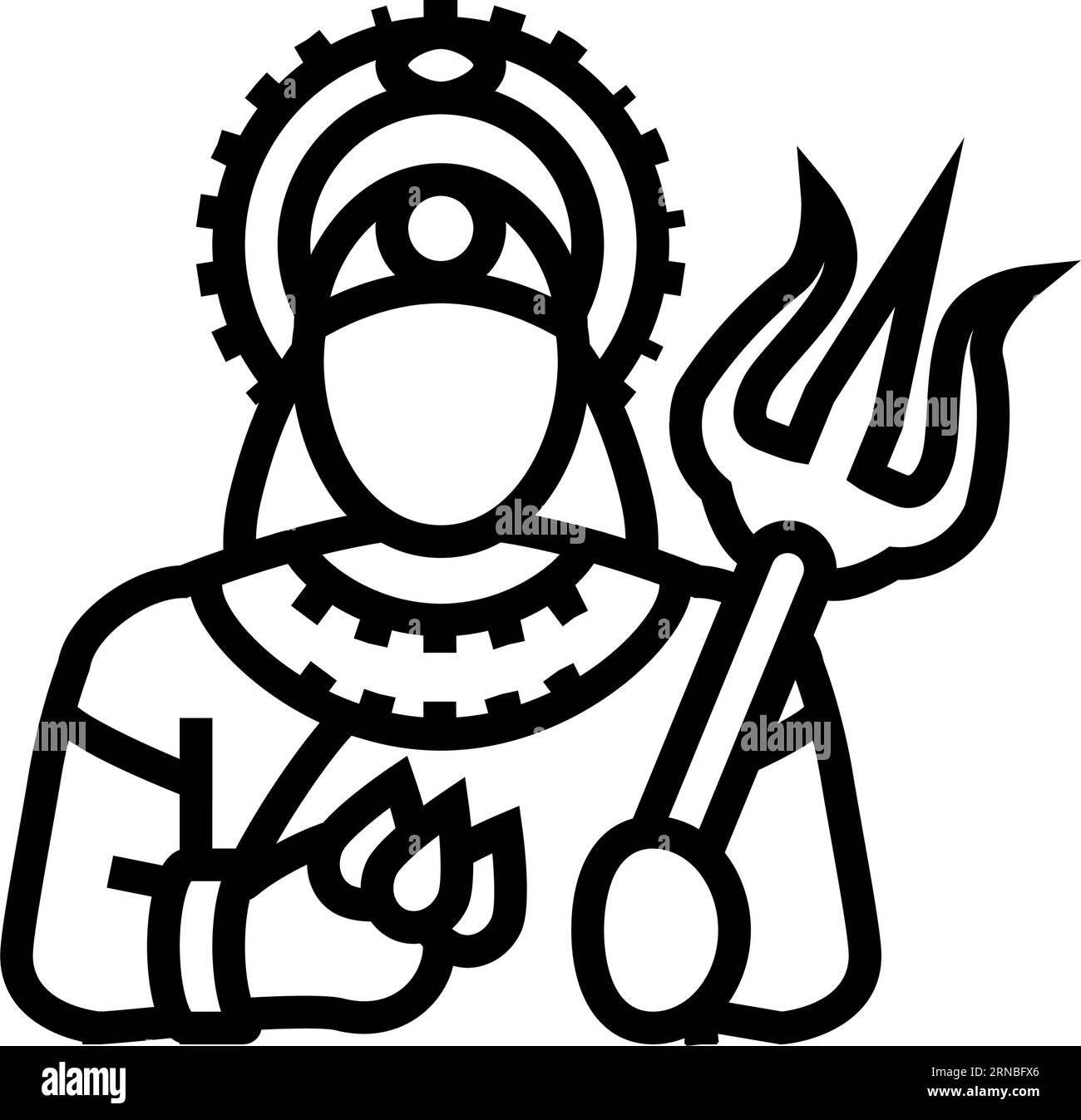 Durga idol Black and White Stock Photos & Images - Alamy