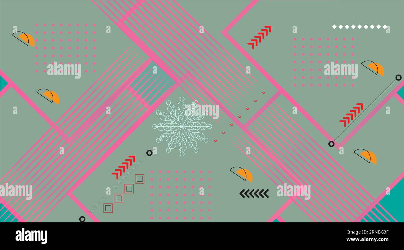 Abstract geometric shapes layout design template. Colorful Poster ...