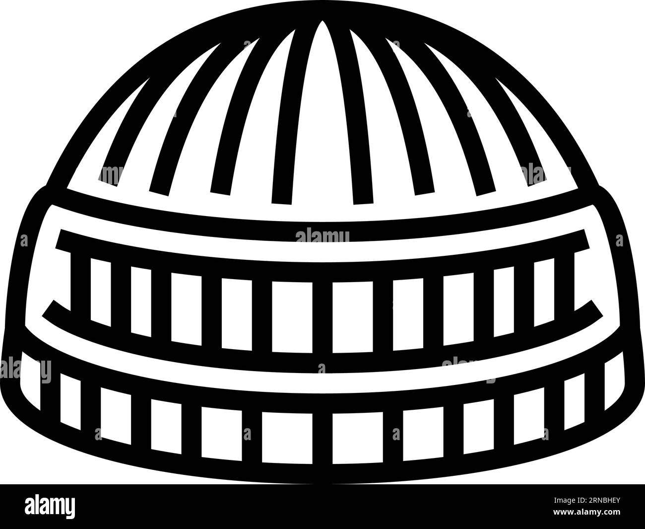 muslim prayer cap kufi line icon vector illustration Stock Vector Image ...