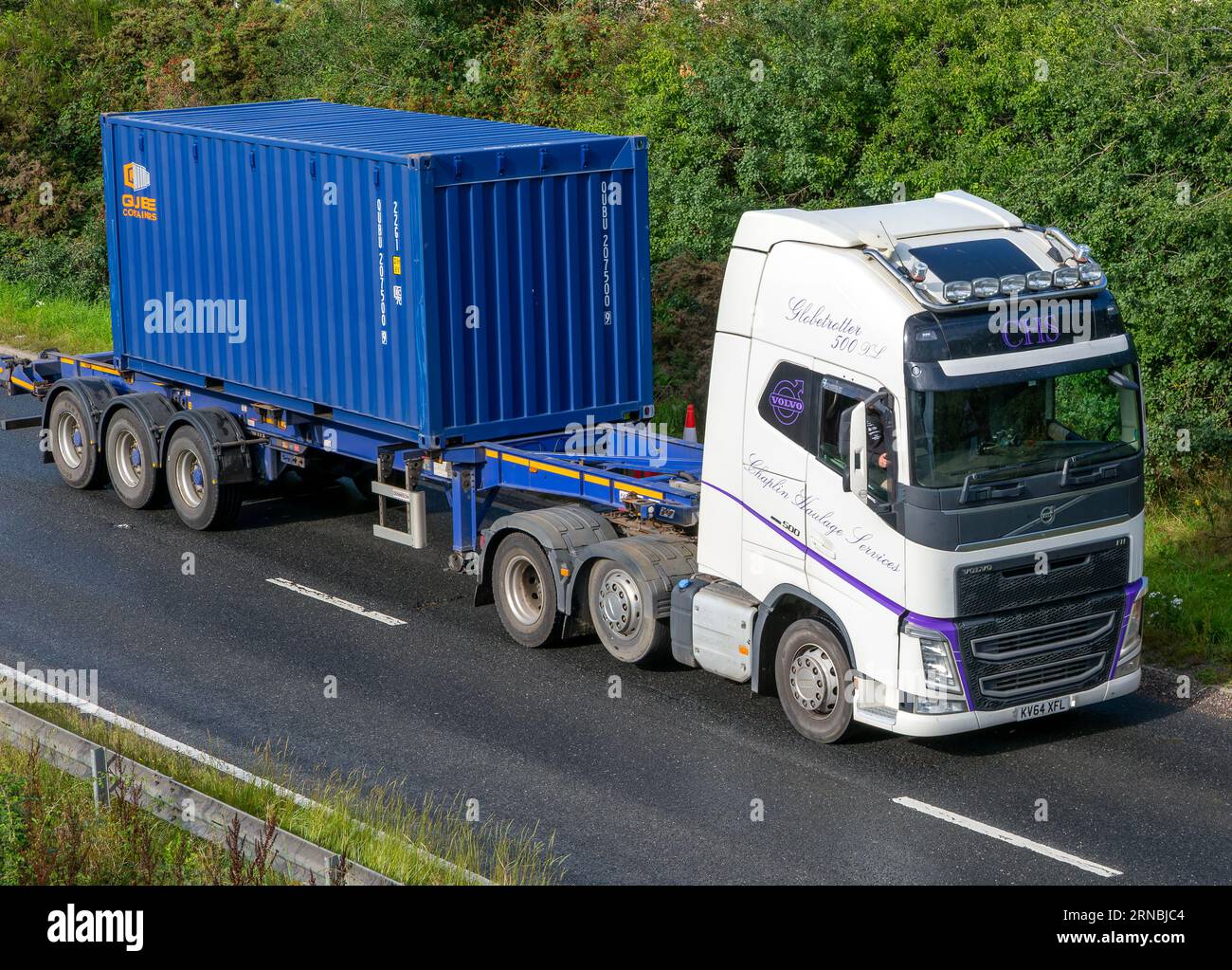 CHS Chaplin Haulage Services container lorry, A12 dual carriageway main ...
